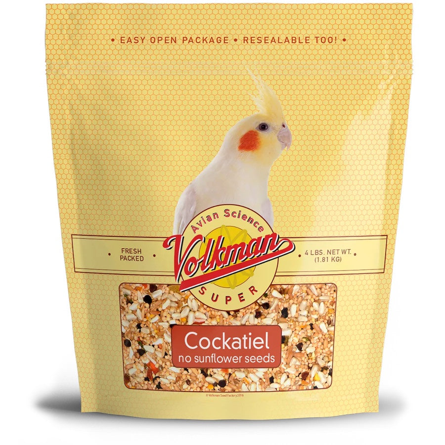 Volkman Avian Science Super Cockatiel No Sunflower 4lb - Wenatchee, WA ...
